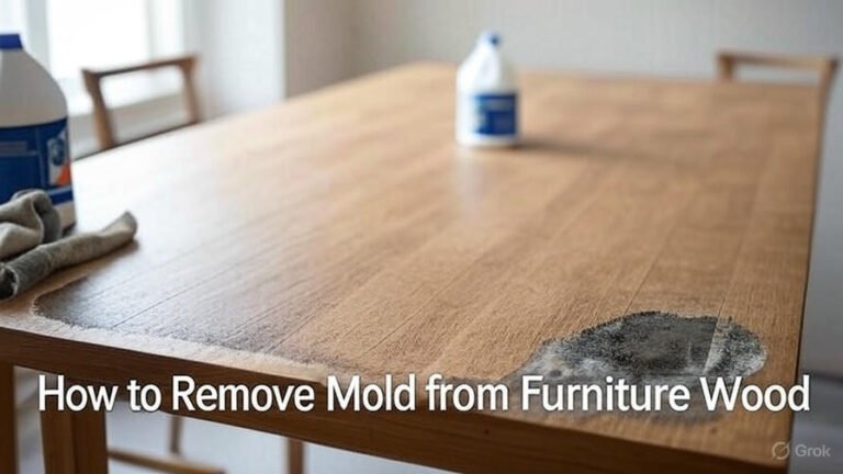 How to Remove Mold from Furniture Wood Safely and Effectively